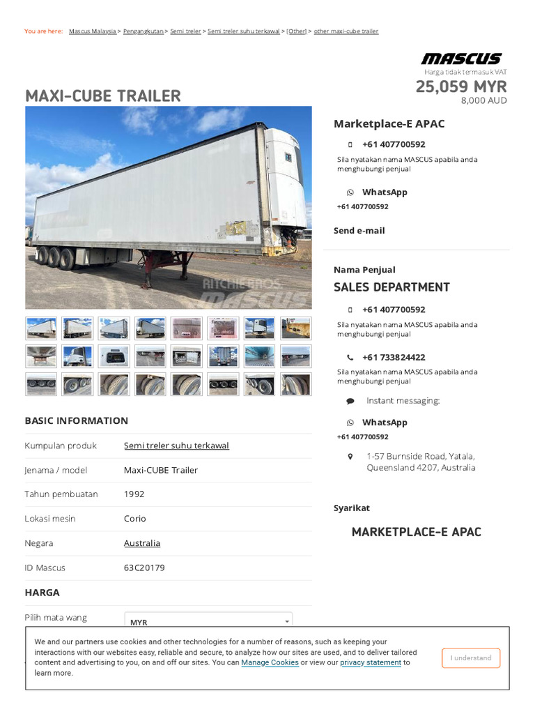 1992 Maxi-CUBE Trailer for Sale | PDF