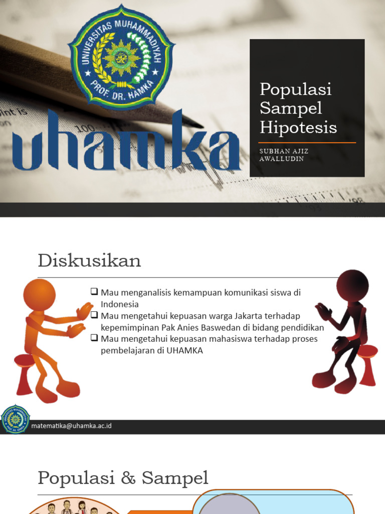 Analisis Populasi dan Sampel UHAMKA | PDF