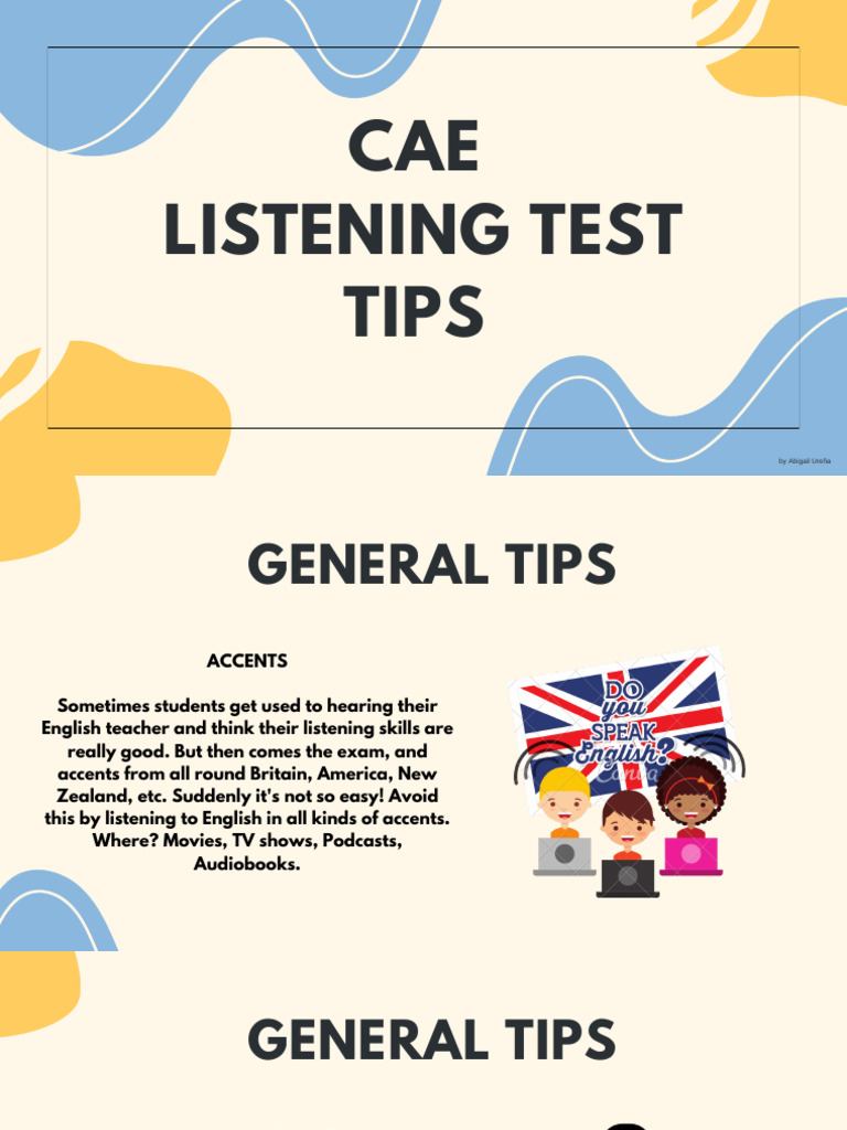 CAE Listening Test Preparation Tips | PDF