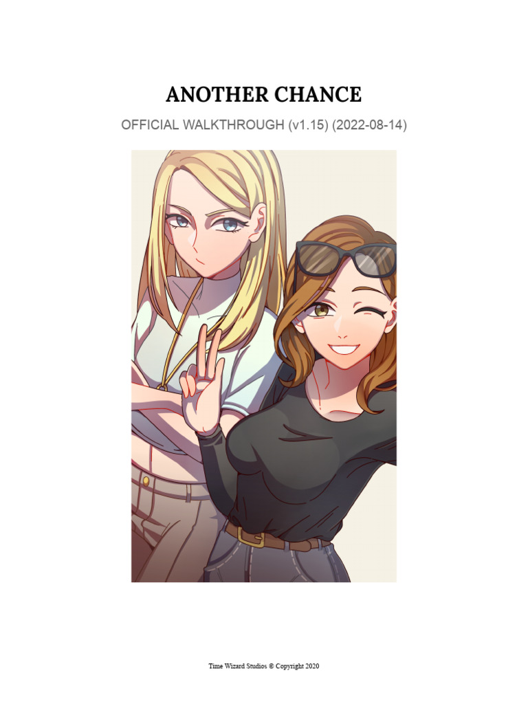 ANOTHER CHANCE, OFFICIAL WALKTHROUGH (v1.15) | PDF