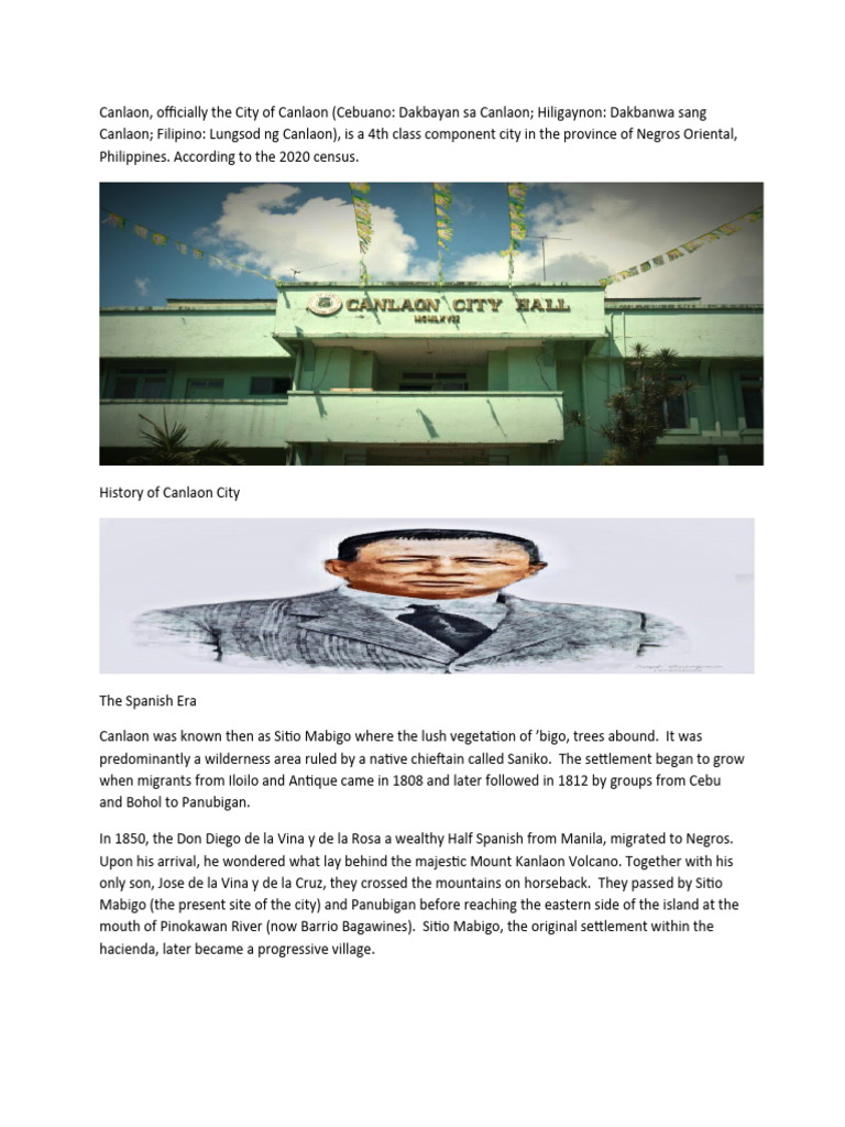 Canlaon City History | Download Free PDF | Philippines
