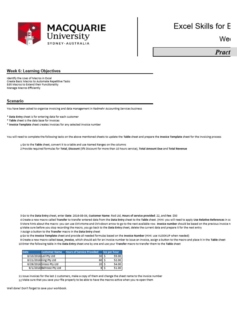C3 W6 Practice Challenge | PDF | Microsoft Excel | Software