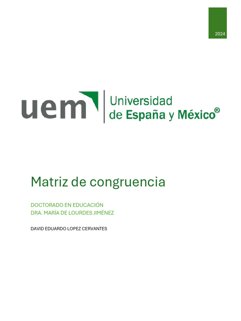 Matriz de Congruencia | Descargar gratis PDF | Estrés (biología ...