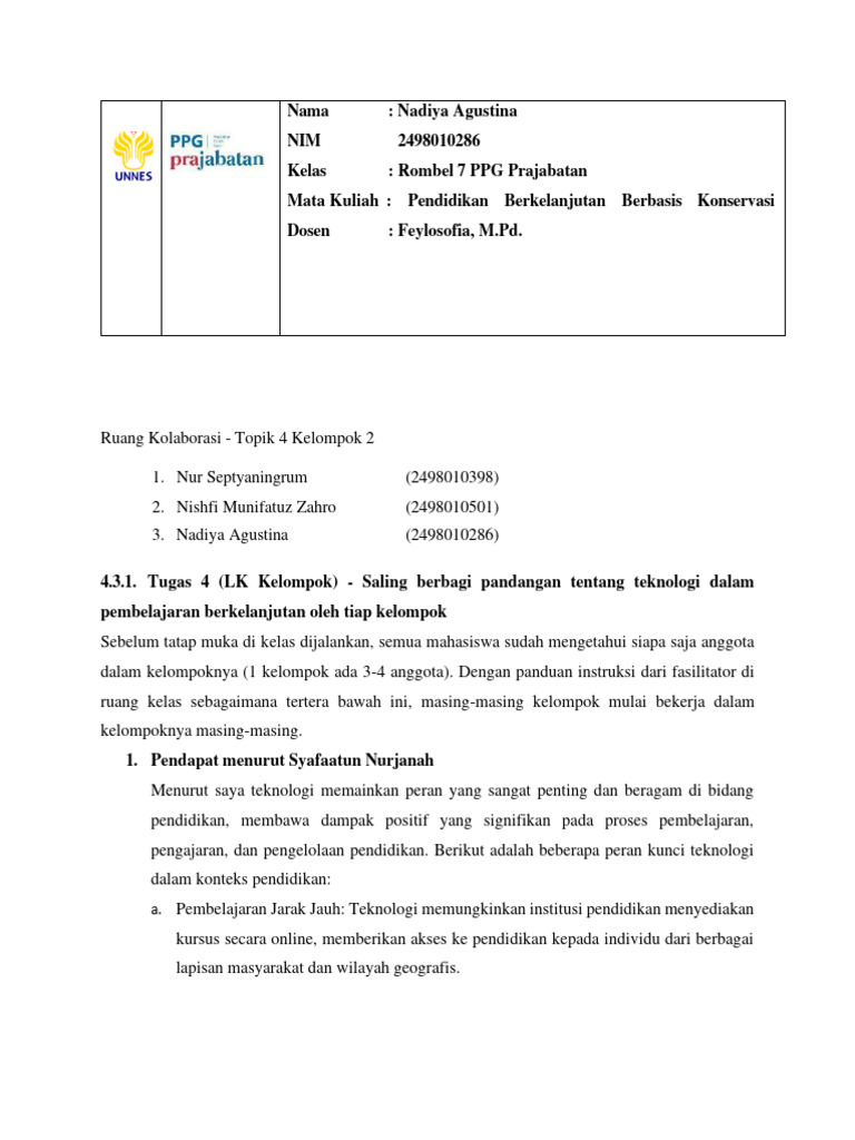 T4 Eksplorasi Konsep LK Kelompok | PDF | Karier & Perkembangan | Ilmu Sosial