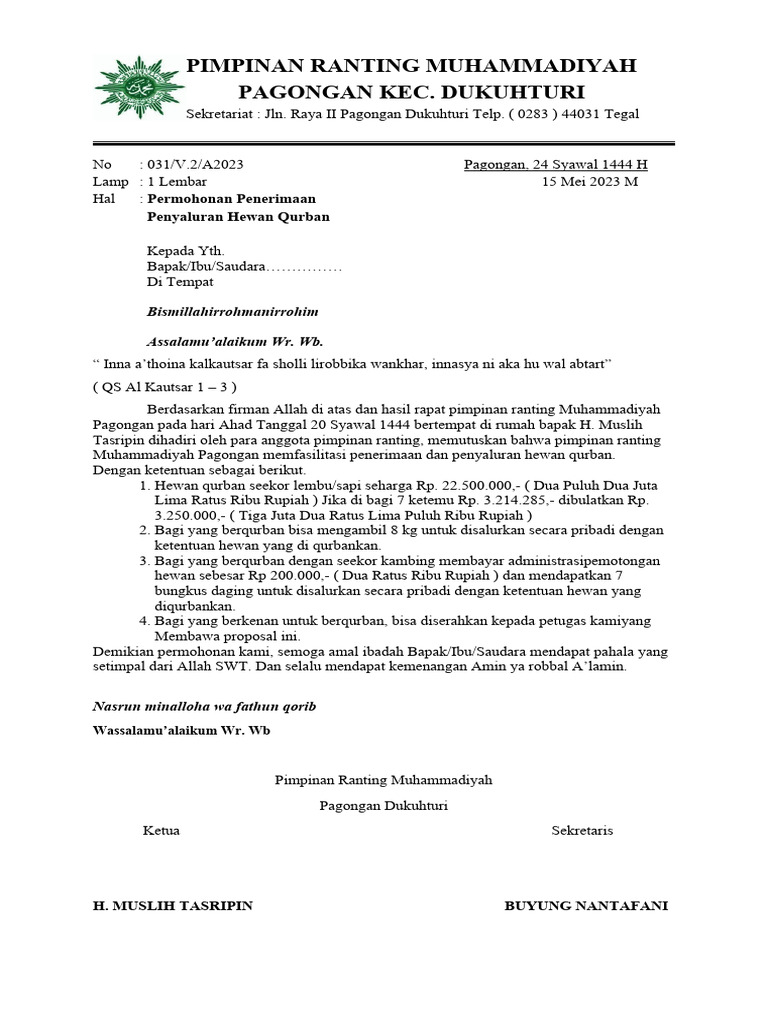 Pimpinan Ranting Muhammadiyah | PDF | Memasak, Makanan, & Anggur