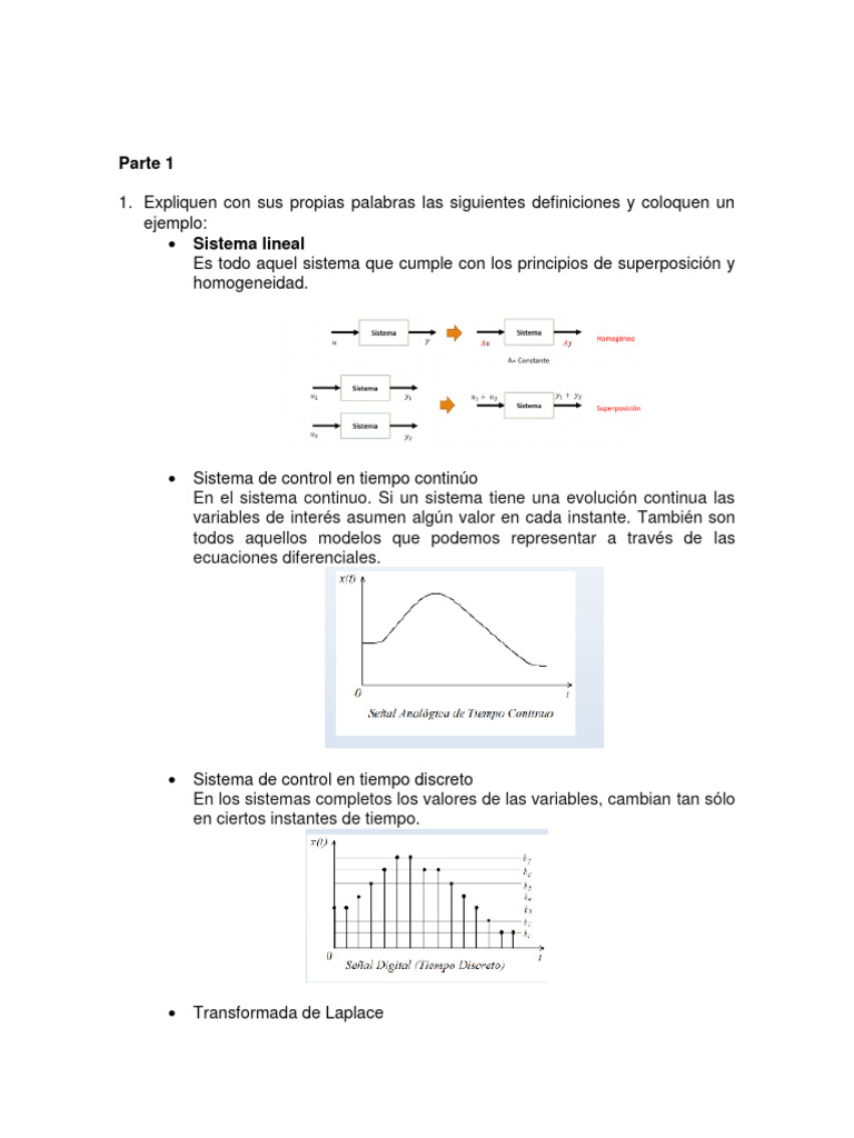 Definiciones y Ejemplos de Sistemas de Control | PDF | Sistema de ...