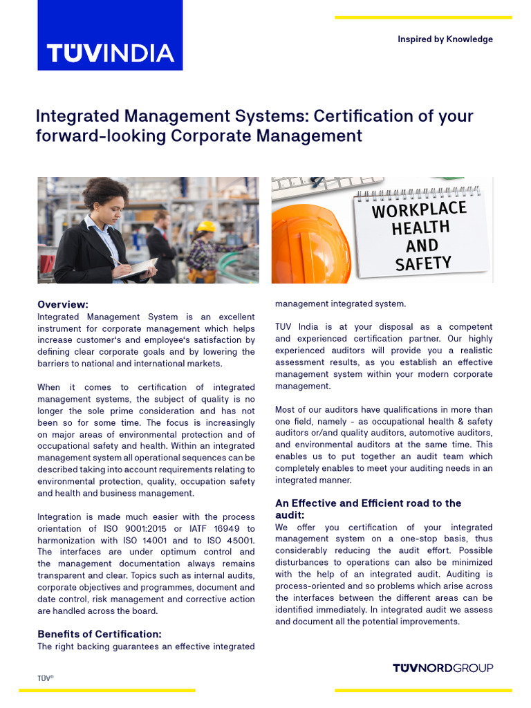 Integrated Management Systems - Certification of Your Forward-Looking ...