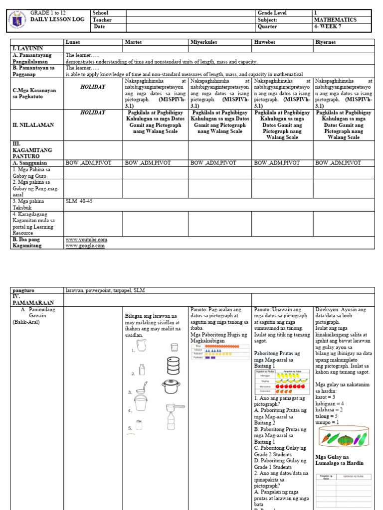 Q4 Grade 1 Math Week 7 | PDF