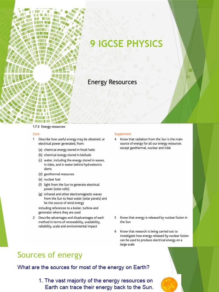 11 Energy Resources | PDF | Nuclear Power | Energy Development