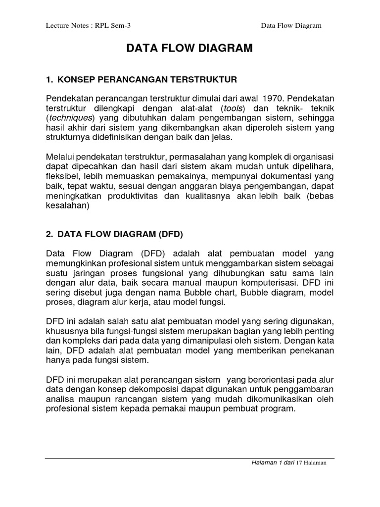 Panduan Lengkap Data Flow Diagram | PDF