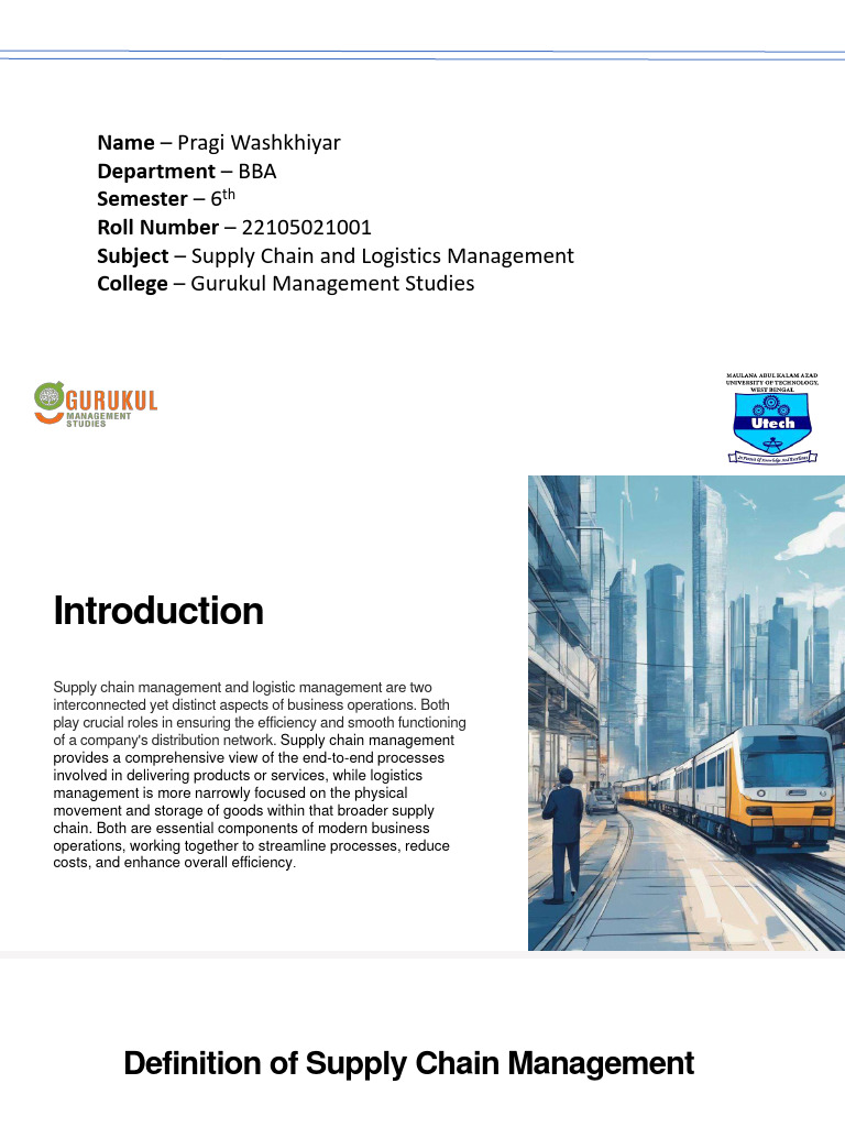 Supply Chain and Logistics Management | PDF | Logistics | Supply Chain ...
