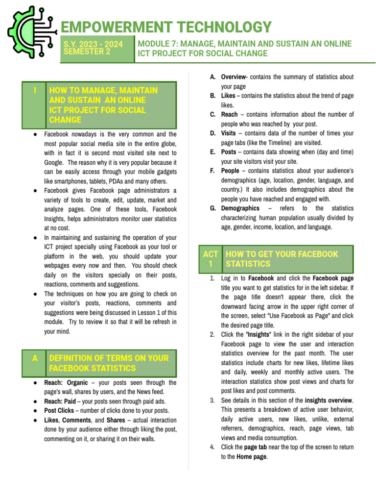 Managing ICT Projects for Social Change | PDF | Facebook | Social Media