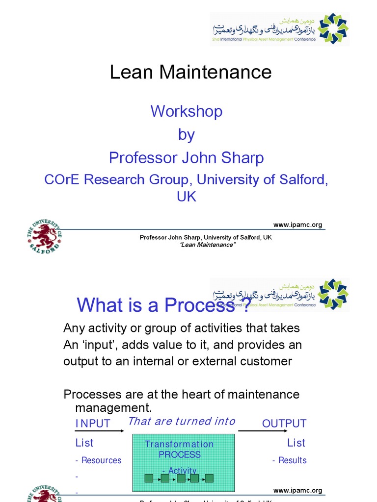 Lean Maintenance | PDF