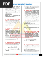 Class 12 Electromagnetic Induction Formulas | PDF