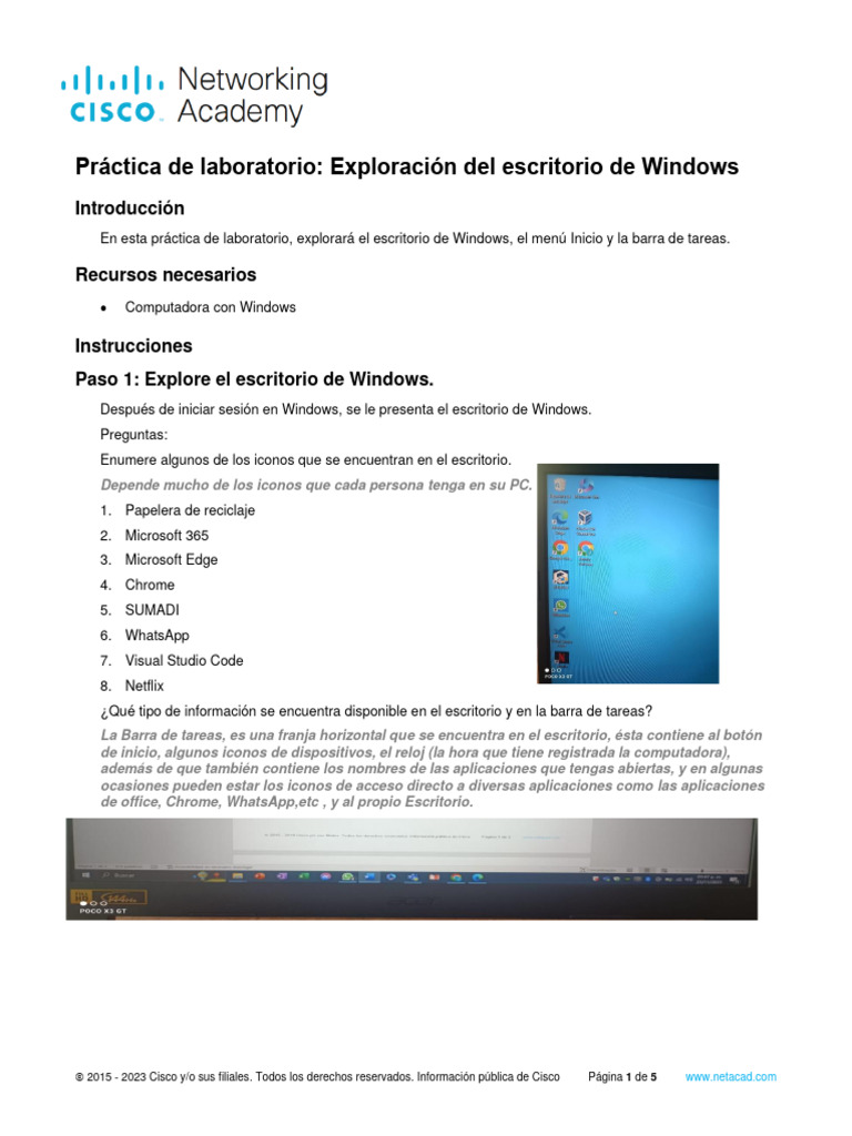 11.1.2.10 Lab - Explore The Windows Desktop | PDF | Microsoft Windows ...