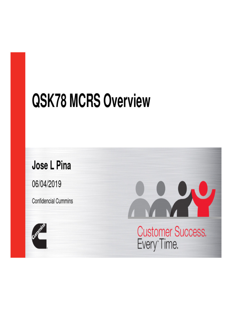 QSK78 MCRS Overview | PDF | Inyección de combustible | Turbocompresor