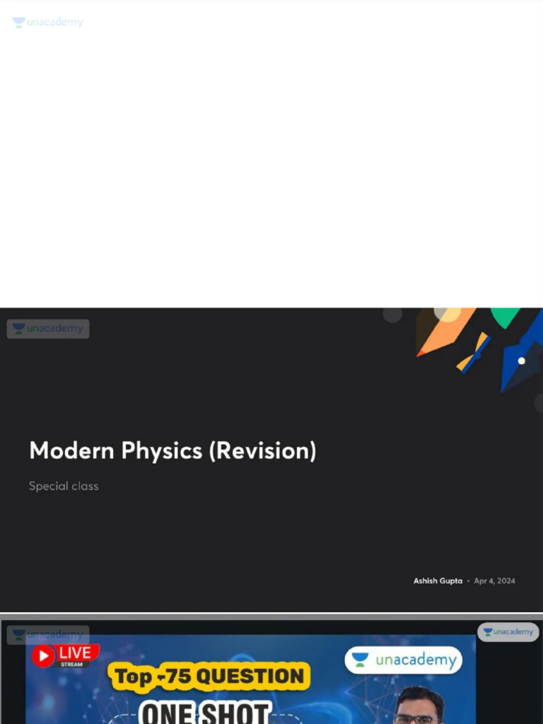 Modern Physics Revision | PDF