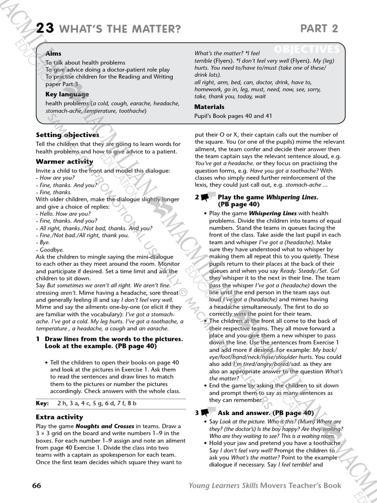 Health Problems Dialogue Activities | PDF