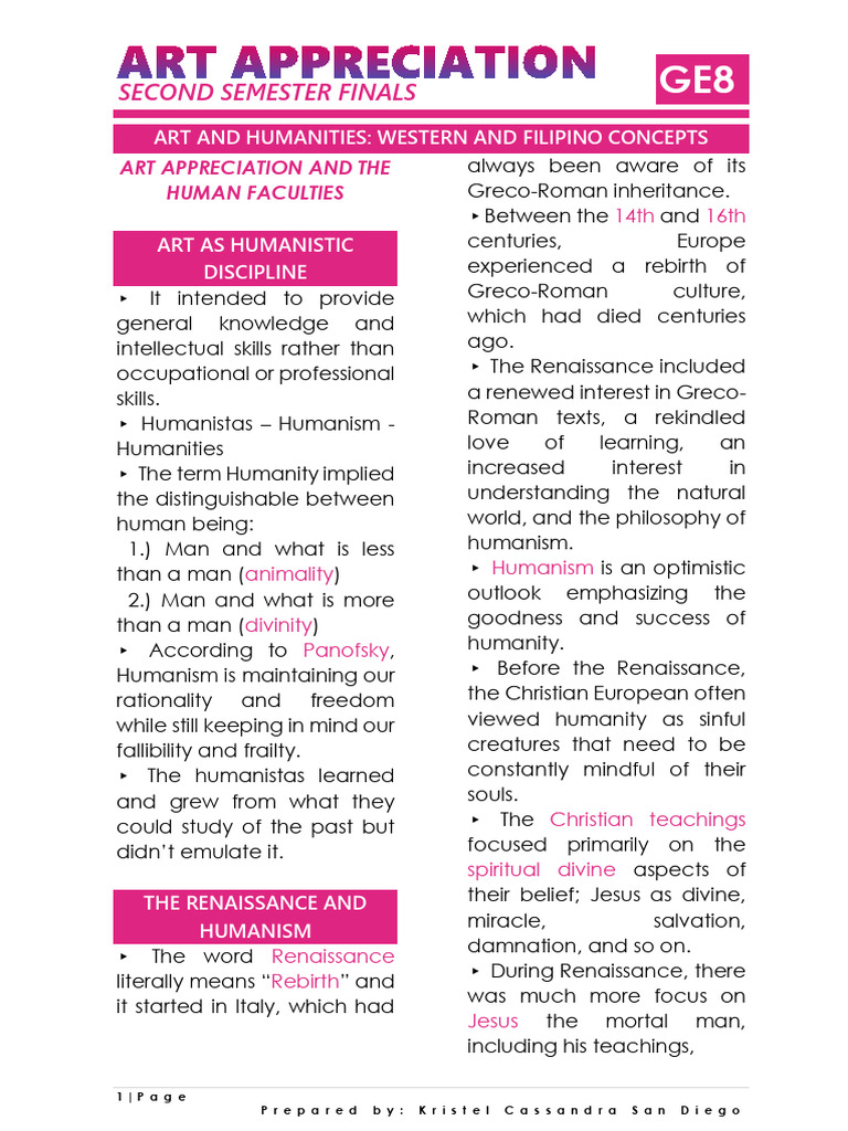 Art Appreciation Finals | PDF | Aesthetics | Beauty