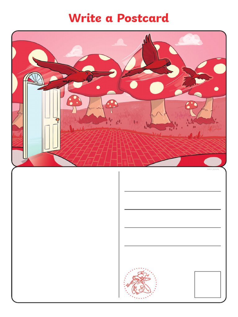 Postcard Writing Frames | PDF