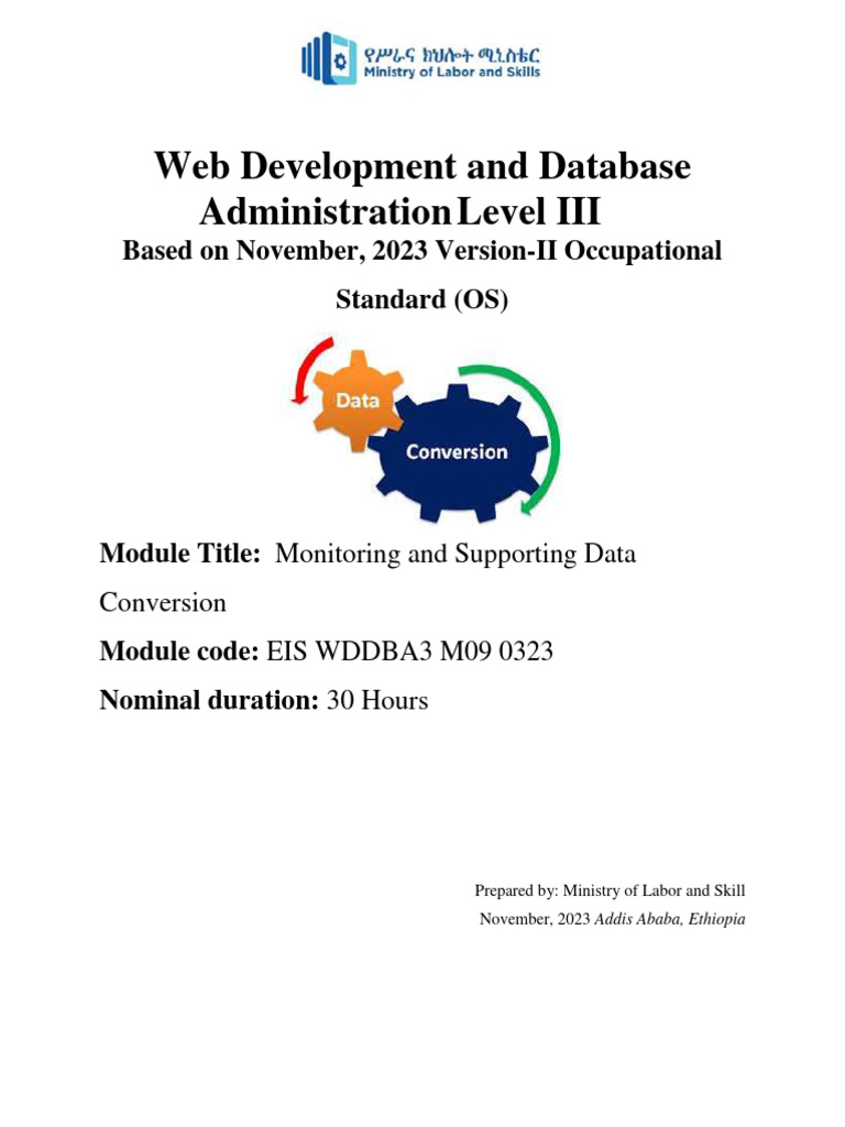 TM09 Monitoring and Supporting Data Conversion | Download Free PDF ...