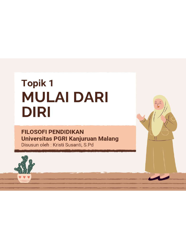 Topik 1 Mulai Dari Diri (Kristi Susanti) | PDF