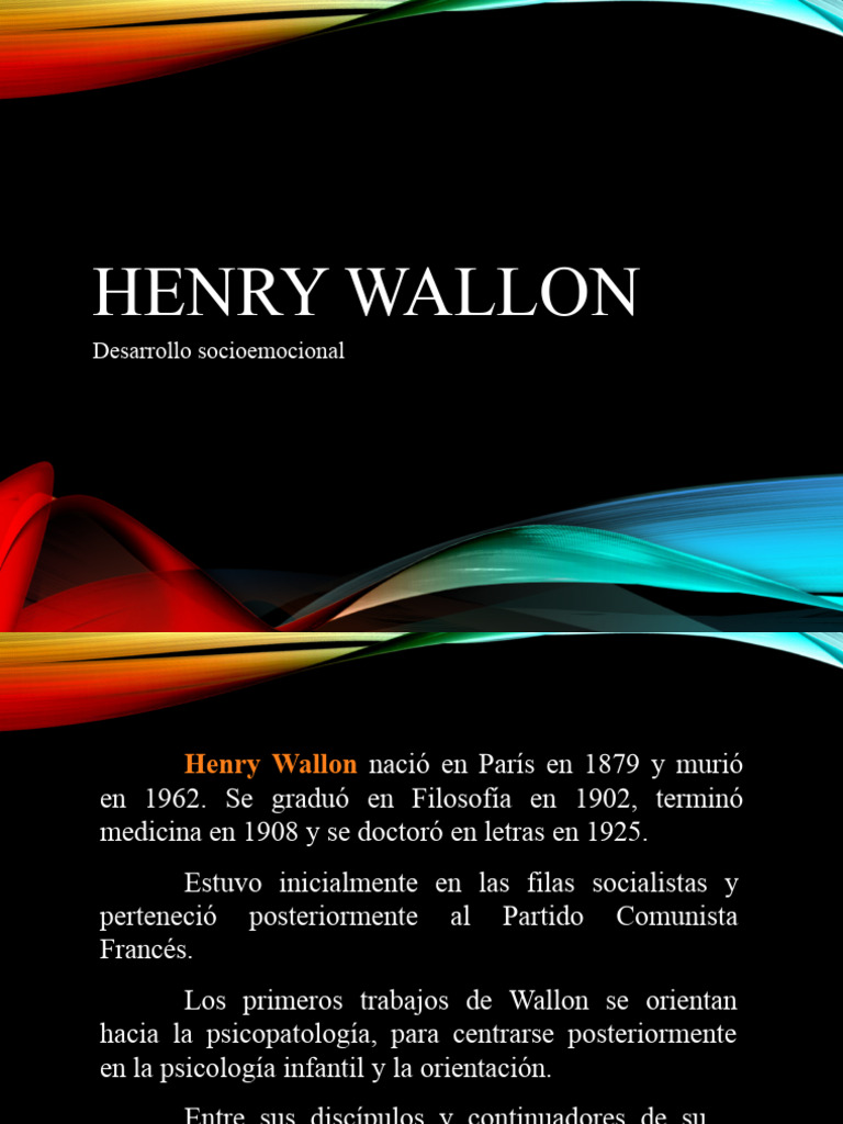 Henry Wallon | PDF | Las emociones | Sicología