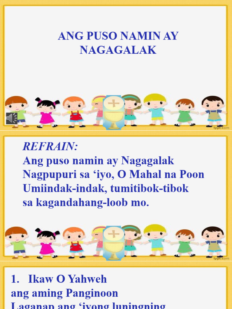 SR Martha Gamolo - Ang Puso Namin Ay Nagagalak | PDF