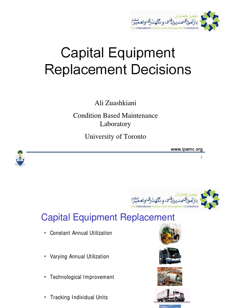 Capital Equipment Replacement Analysis | PDF | Present Value | Discounting