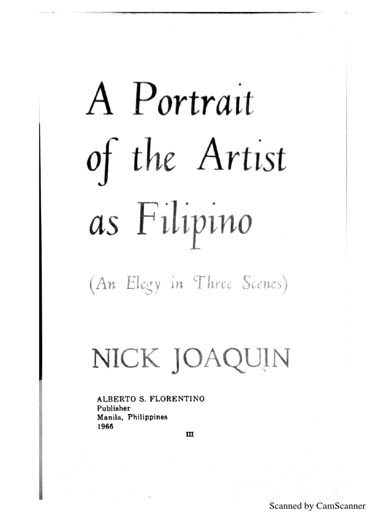 Nick Joaquin's Portrait of the Artist | PDF