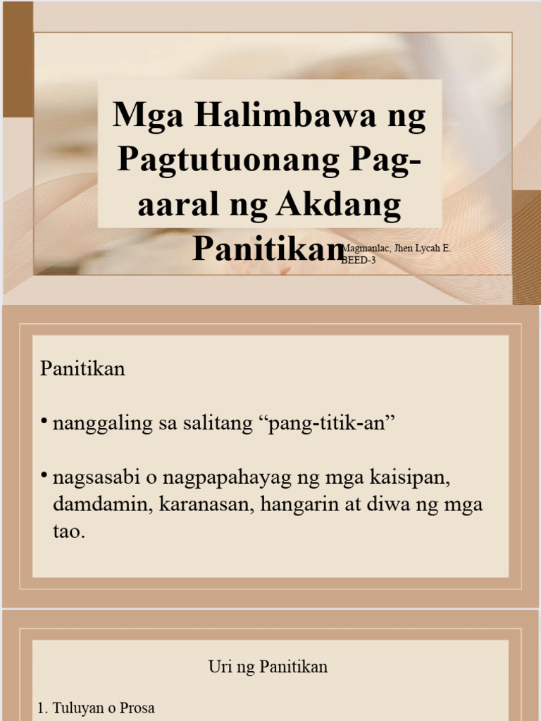 Panitikan Halimbawa DALAWANG URI NG PANITIKAN | Tagalog 2023