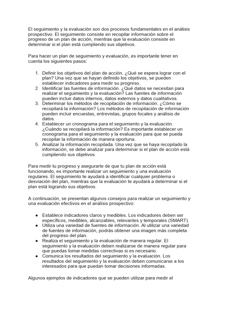 Como Puedo Hacer Un Plan de Seguimiento y Evaluación. ¿Cómo Medirás Tu ... Como Puedo Hacer Un Plan de Seguimiento y Evaluación. ¿Cómo Medirás Tu ...