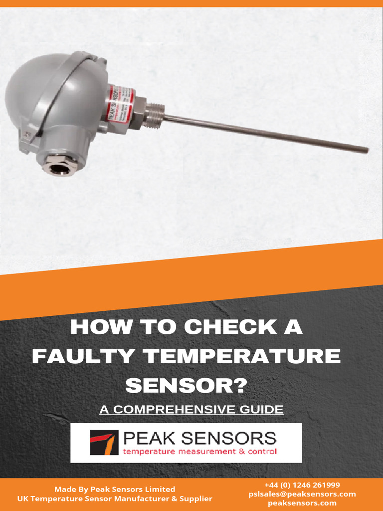 Diagnosing Faulty Temperature Sensors | PDF | Thermocouple | Electrical ...