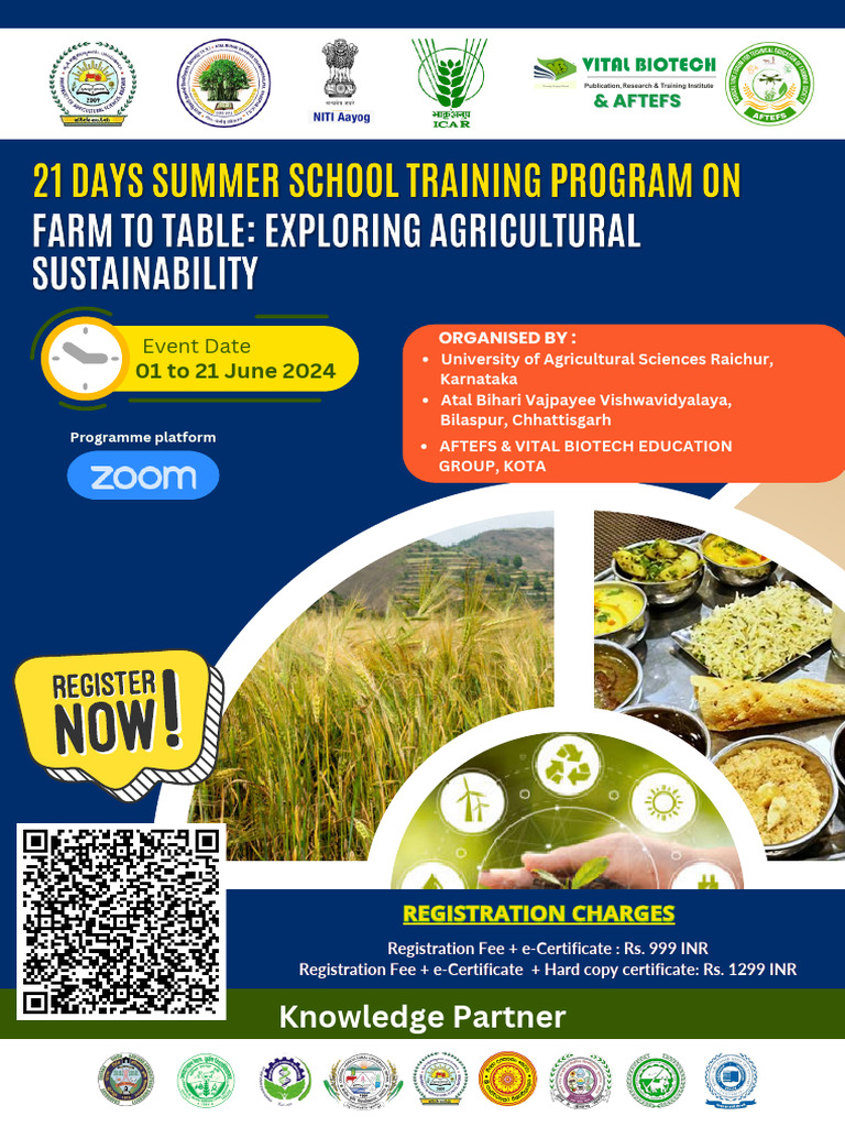 21-Day Agriculture Training Program 2024 | PDF