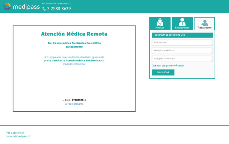 Medipass Licencia Médica Electrónica 2 | PDF