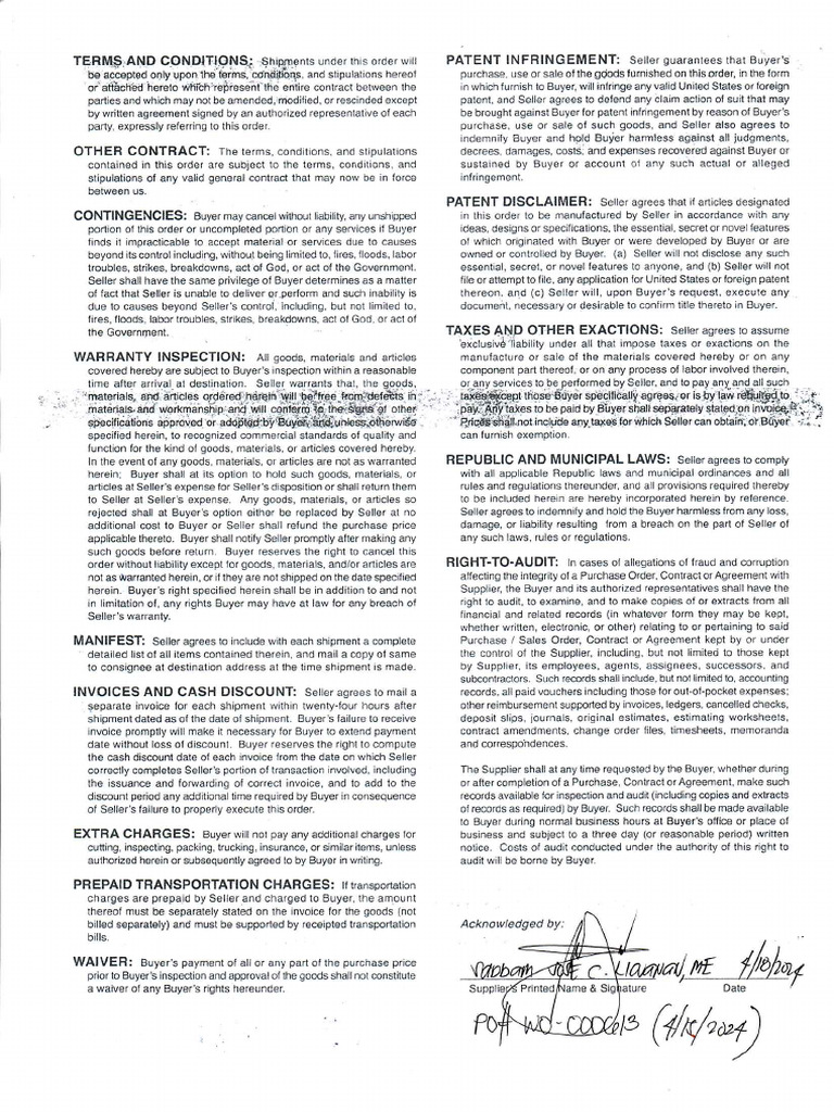 TNC Po Wo-000613 | PDF