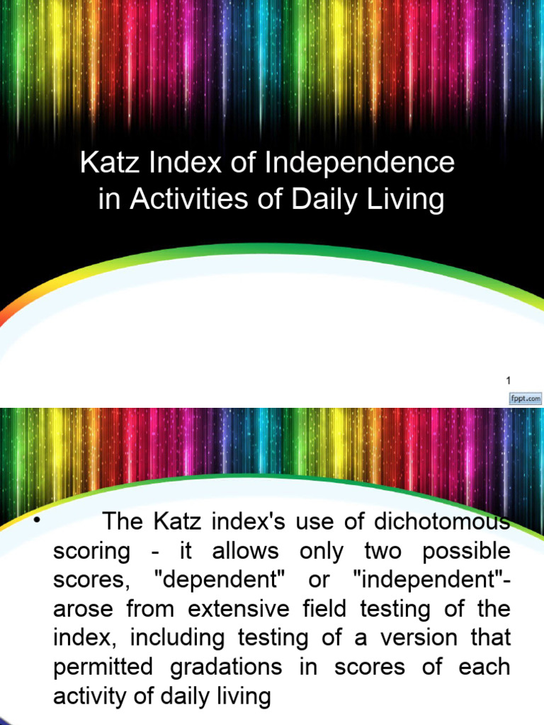 C. 3. Katz Index of Independence in ADL Barthel Index | PDF | Social Programs | Health Care