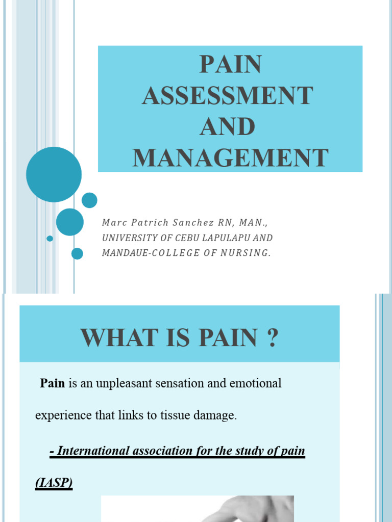 Pain Assessment and Management Guide | PDF | Pain | Medicine