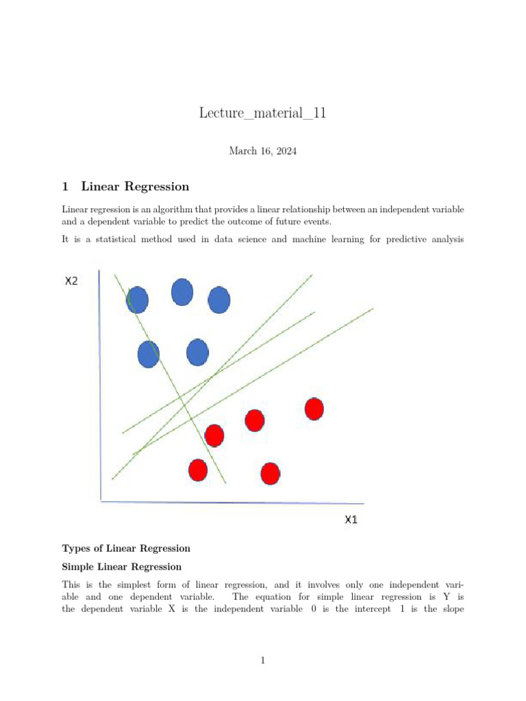 Lecture_material_11 | PDF | Support Vector Machine | Logistic Regression
