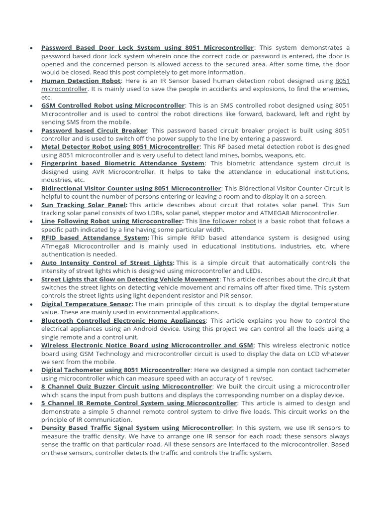 Inspire Projects | PDF | Electric Motor | Embedded System