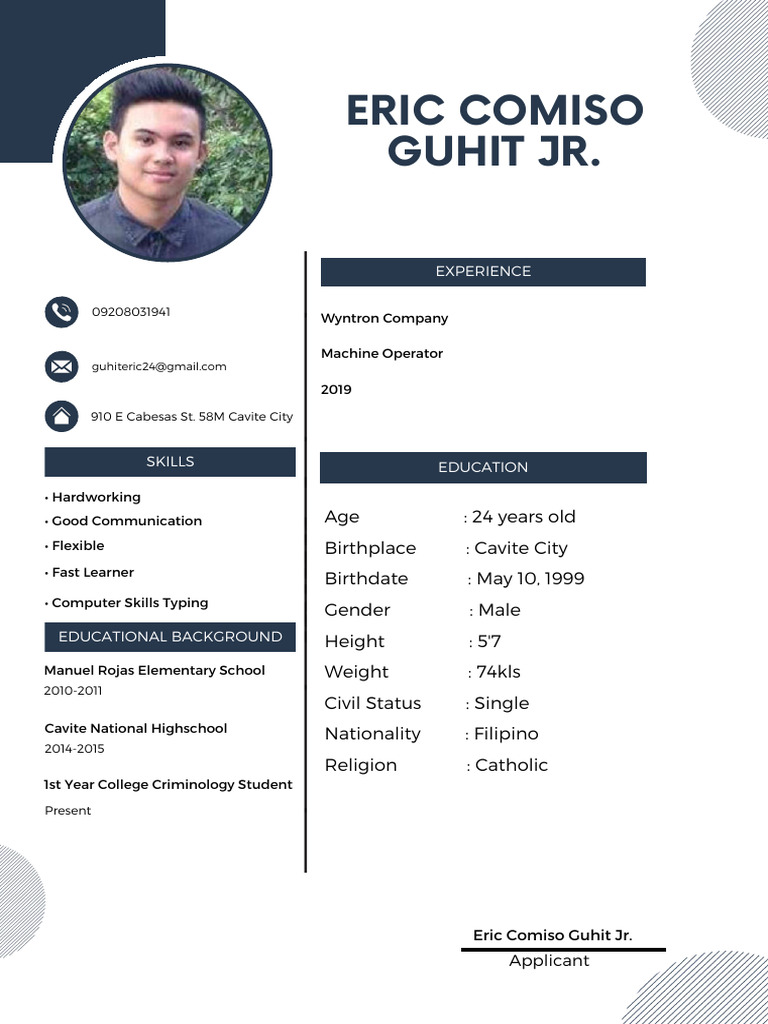 Blue Professional Modern CV Resume-1 | PDF