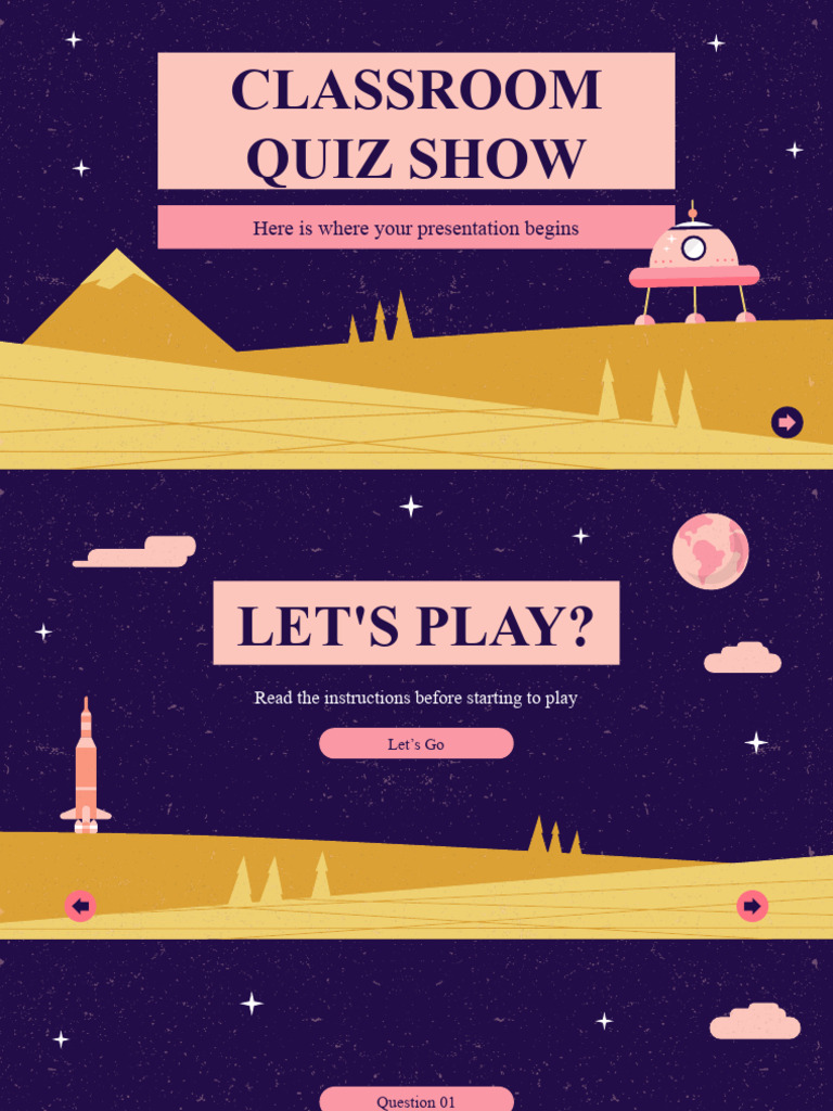 Classroom Quiz Show by Slidesgo | PDF