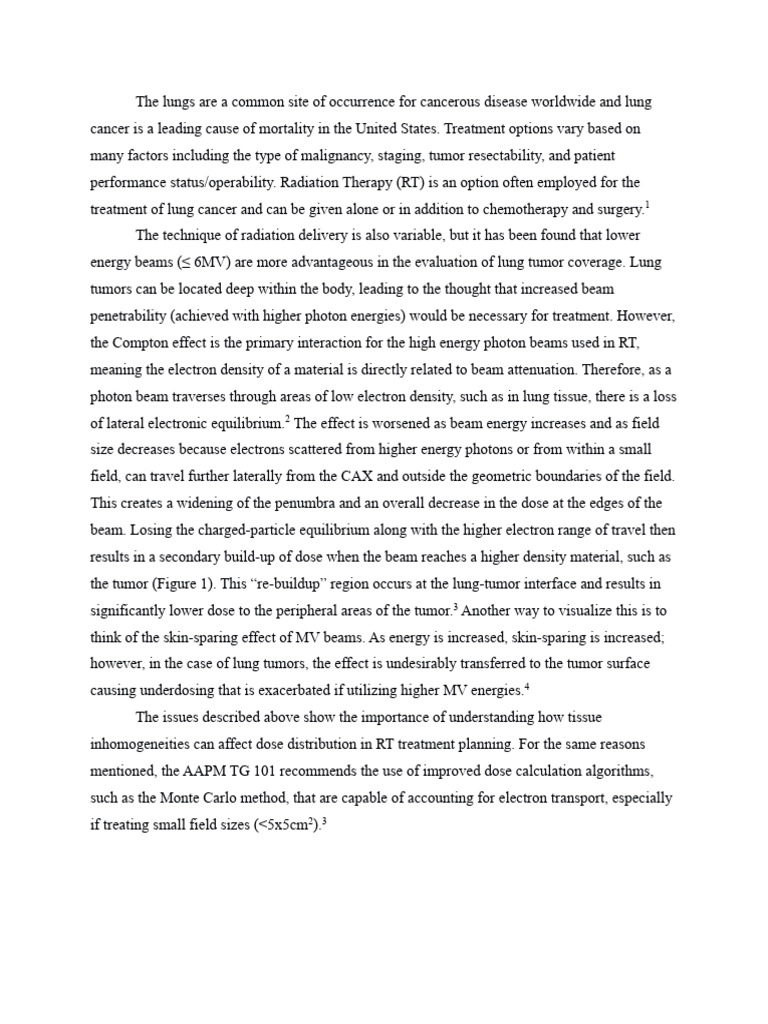 Lung Discussion Concept | Download Free PDF | Radiation Therapy | Cancer