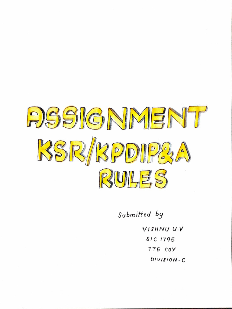 KSR Assignment | PDF | Employment Compensation | Employee Relations