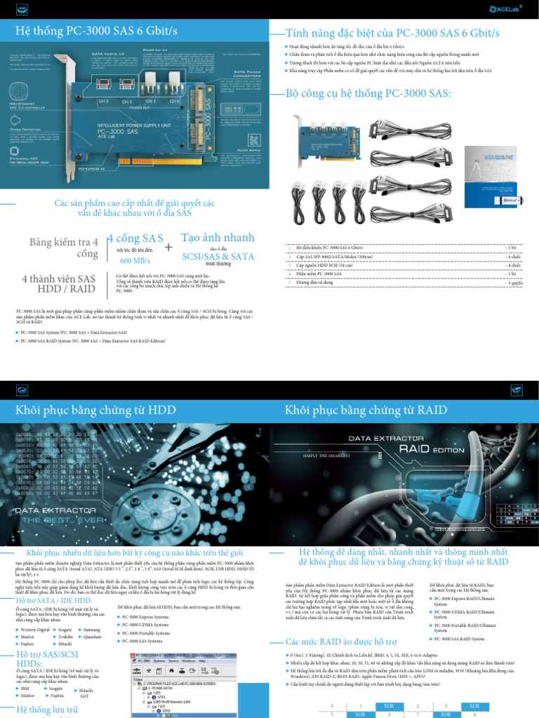 Catalogue Full PC-3000 SAS RAID System TV | PDF