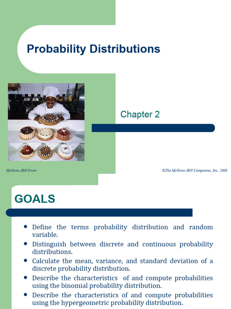 Chapter Two Probabilities Distribution | PDF | Probability Distribution | Variance