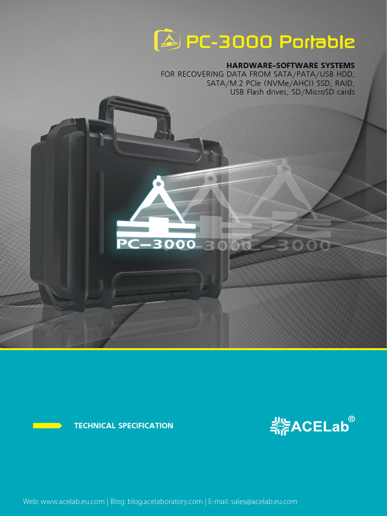 PC-3000 Portable III Data Recovery Tool | PDF | Solid State Drive ...