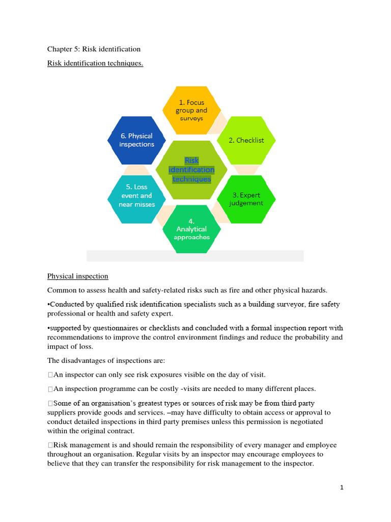 Chapter 5 Risk Identification | PDF | Risk | Risk Assessment