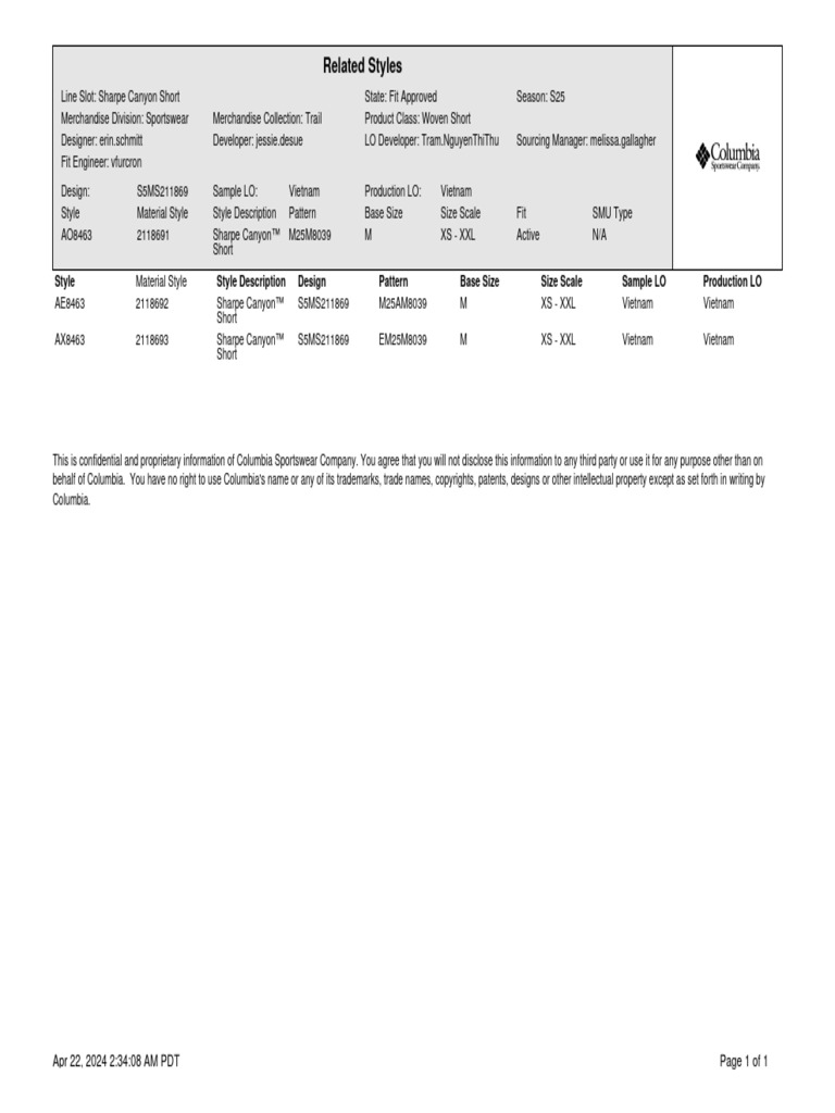 2024 4 22 Hiep - Hoang S5MS211869 AO8463 S25 | PDF | Trade Secret