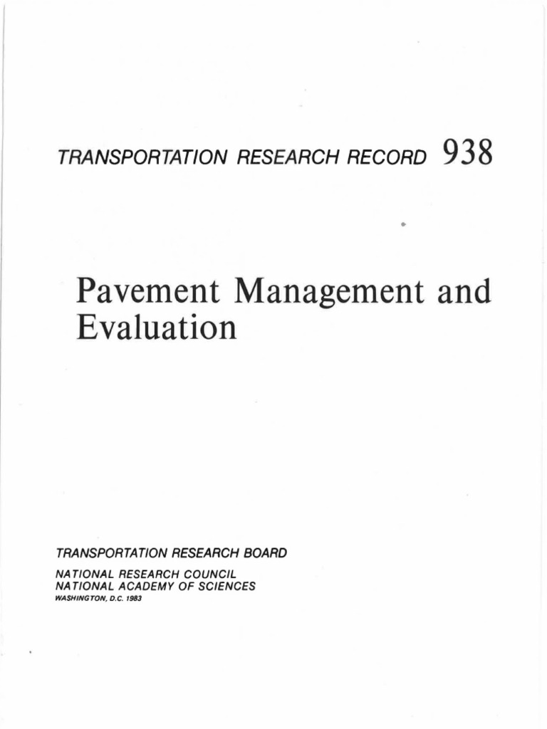 Pavement Management and Evaluation | PDF | Dynamic Programming ...
